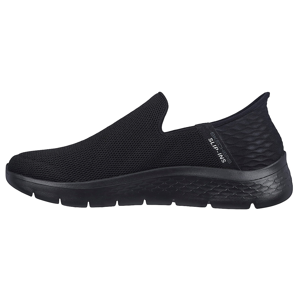 Skechers Men's Gowalk Flex Hands Free Slip-ins Athletic Slip-on Casual Walking Shoes Sneaker, Black, 9