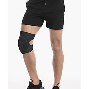 JYBTAA Plus Size Knee Pads For Cleaning Floors,Gardening , Women Pad With Soft Inner Liner, Adjustable Kneeling Suitable Garden,Flooring Yard,Construction,Black XL