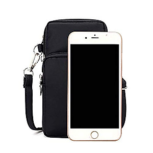 MINTEGRA Crossbody Phone Purse Nylon Shoulder Pouch Walking Wallet Wristlet Sport Armband