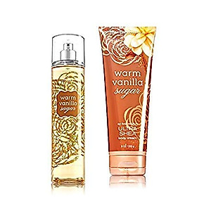 Bath & Body Works Warm Vanilla Sugar Gift Set - Body Cream & Fragrance Mist