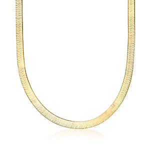 Ross-Simons Italian 6mm Herringbone Chain Necklace
