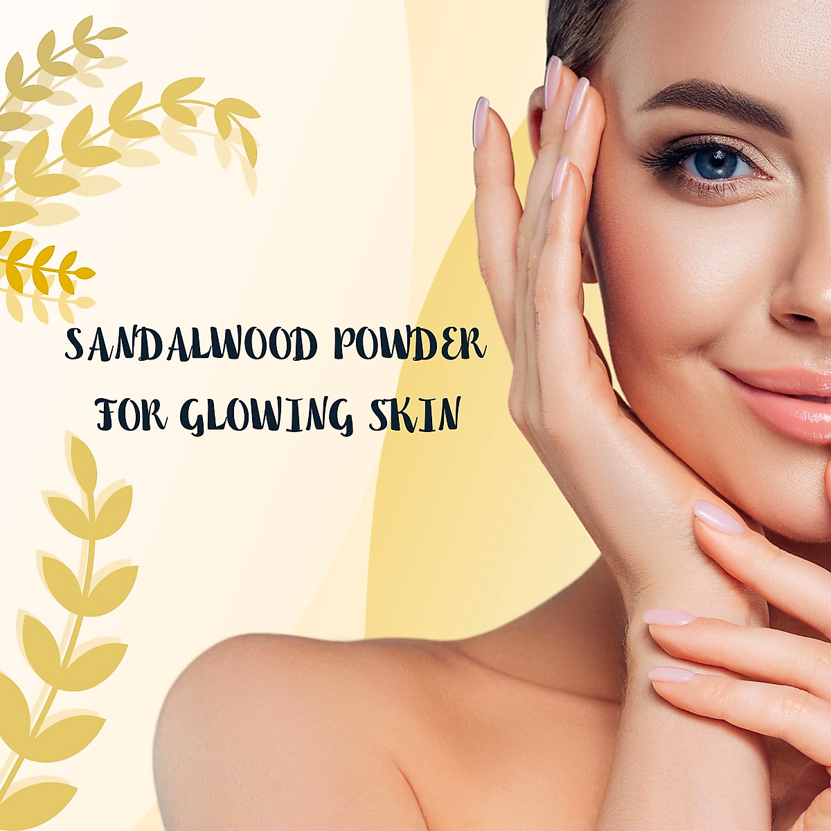 Herbs Botanica Chandan Organic Sandalwood Powder, 100 gm / 3.52 oz, Face Pack & Mask, Tilak, Auspicious Occasions, Natural Cleansing & Soothing Powder for Wrinkles