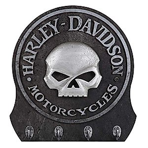 Harley-Davidson Sculpted 3D Willie G Skull Key Rack, Textured Finish HDL-15313