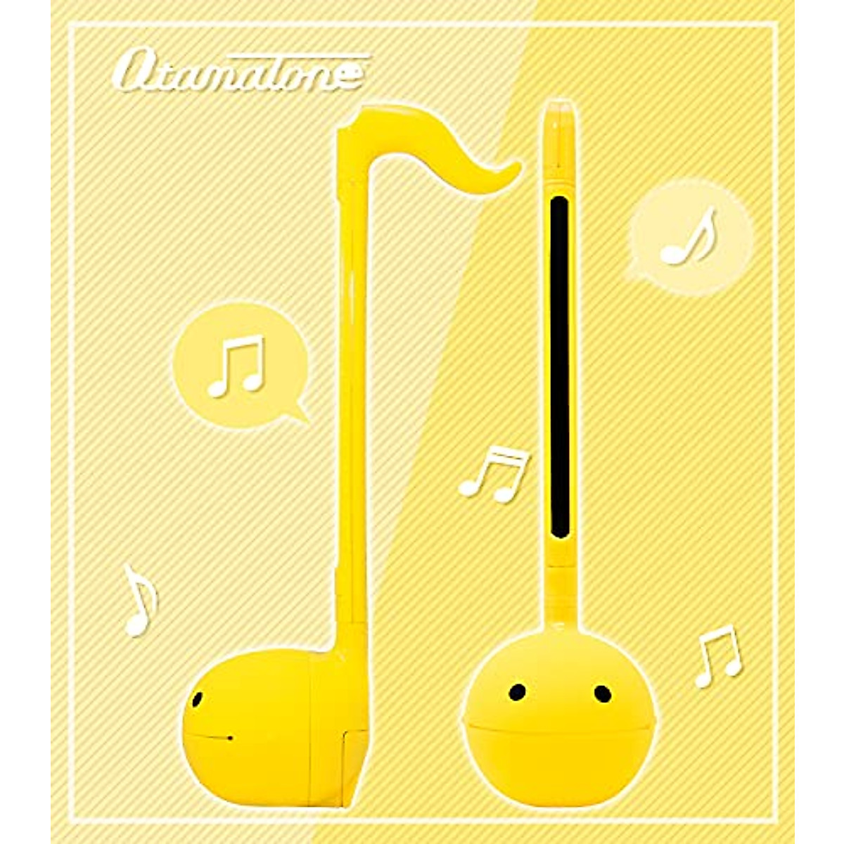 Otamatone Classic [English Edition] Yellow Japanese Electronic Musical Instrument Portable Synthesizer from Japan Maywa Denki for Children and Adults Gift