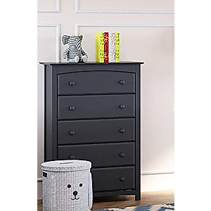 Storkcraft Kenton 5 Drawer Dresser (Gray) & STORKCRAFT Alpine 6 Drawer Dresser - Gray