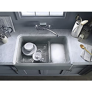 KOHLER K-5828-ST Whitehaven Sink Rack, Large, Stainless Steel,1.00 x 14.53 x 17.64 inches