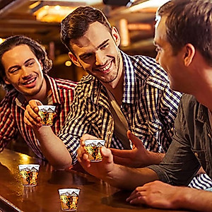 Aemygo 1 Oz Dirty 30 Shot Glasses, 100Pcs Disposable Hard Plastic Shot Cups, Dirty Thirty Birthday Party Favors Anniversary Wedding Decorations for Her and Him, Great for Whiskey