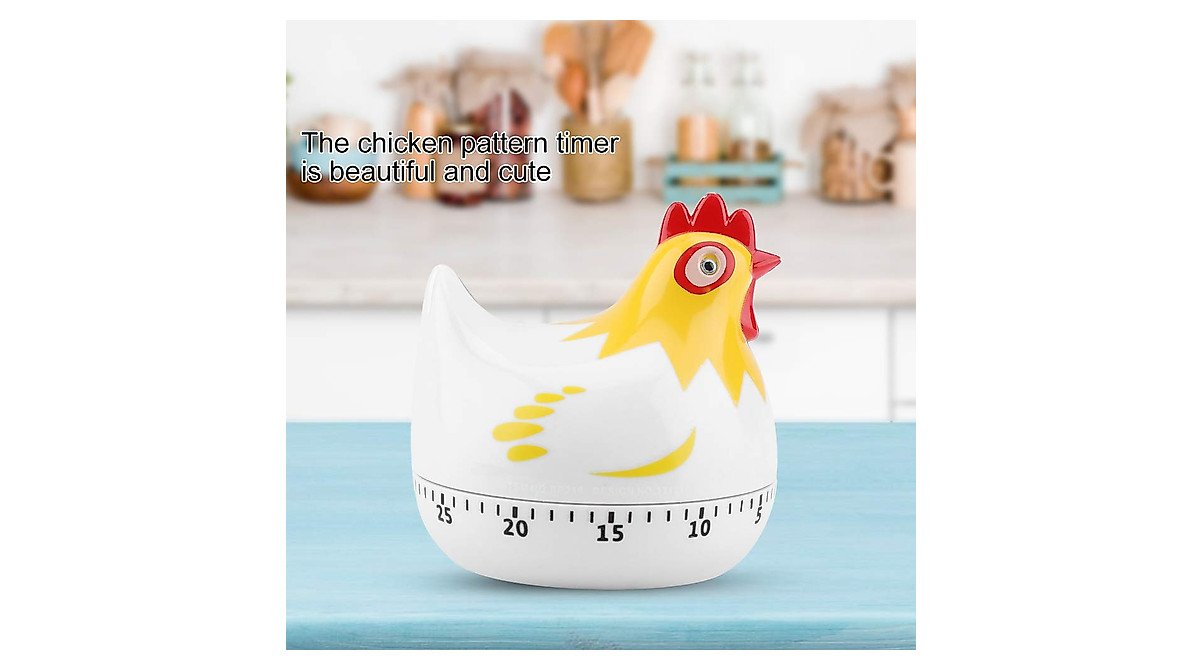 MAGT Chicken Timer, Cute Cartoon Kitchen Timer 2.55 * 2.55 Inch Cooking Timer Reminder Countdown ...