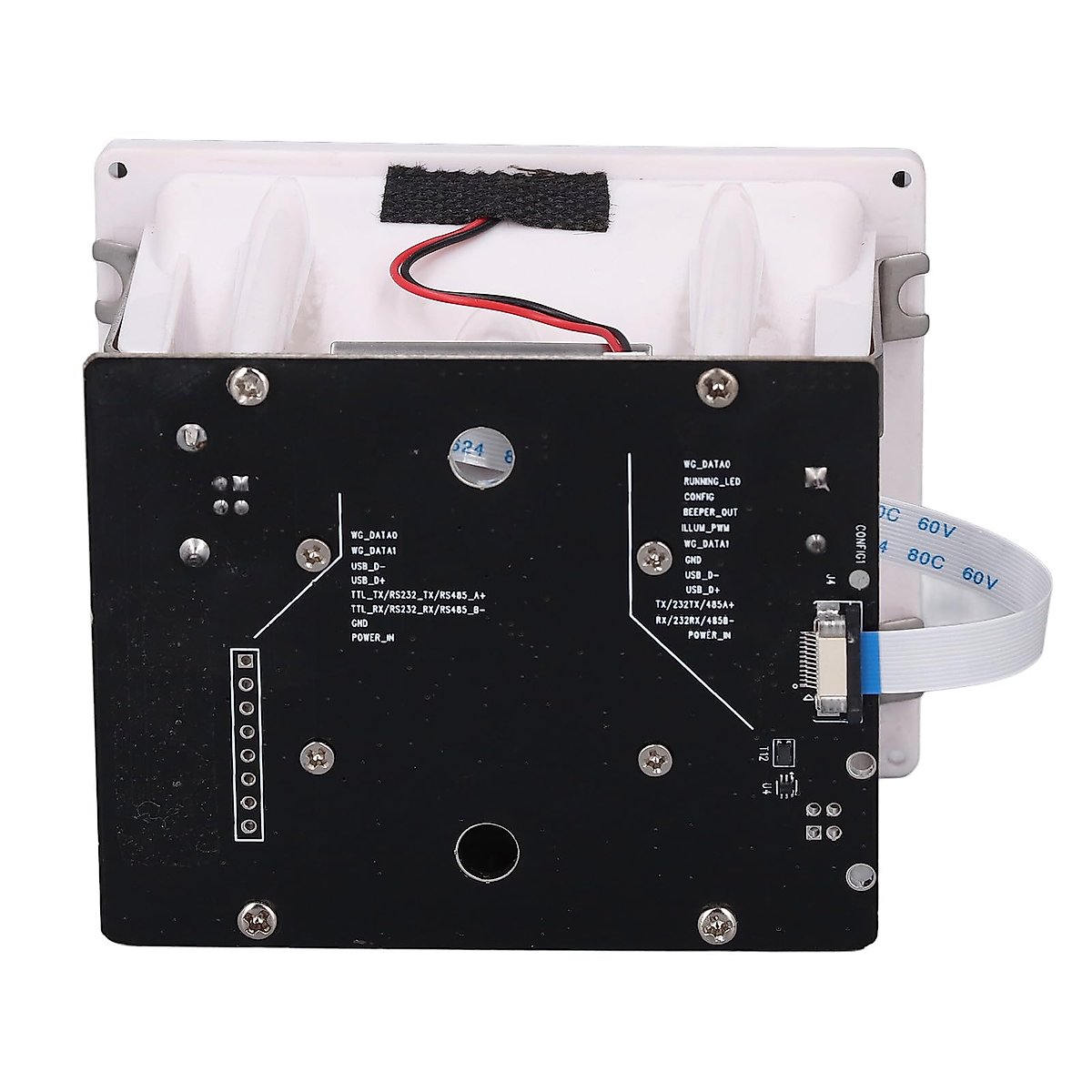 Embedded Barcode Reader, Automatic Sensing 5V-20V Compact Barcode Scanner 1D 2D USB Serial Port for Vending Machine Guidance Machine