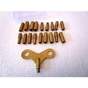 Brass Blessing : Clock Winding Key - 18 Brass (Even and Odd) Antique and Grandfather Key (Even & Odd) (5020)