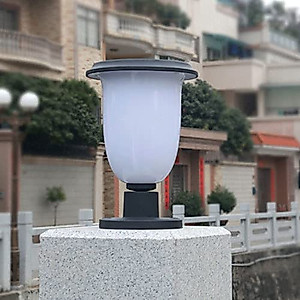 MHCZBGY Outdoor Solar lamp Waterproof Solar Column lamp Outdoor Garden Villa Pillar Lights Garden Villa Decorative Lamp Home Outdoor Column Headlights