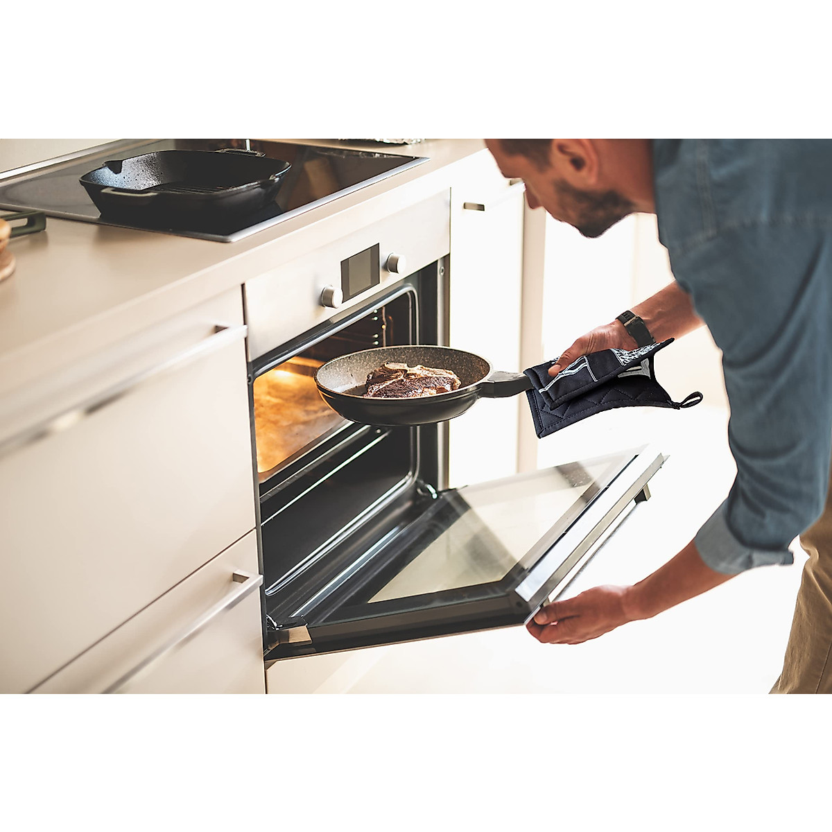 100% Heavy Cotton Twill Pot Holders Set 2 Pack Set