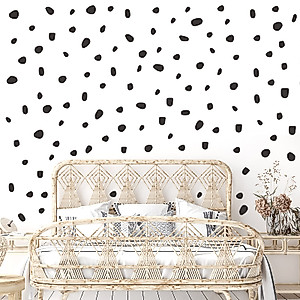 284 Pieces Polka Dots Wall Decal Irregular Polka Dot Stickers Modern Minimalist Geometric Wall Stickers Peel and Stick Decal Art for Kids Bedroom Classroom