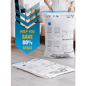 Vacuum Storage Bags with Electric Air Pump, 15 Pack (3 Jumbo, 3 Large, 3 Medium, 3 Small, 3 Roll Up Bags) Space Saver Bag, Vacuum Sealer Bags for Clothes, Blanket, Duvets, Pillows, Comforters, Travel