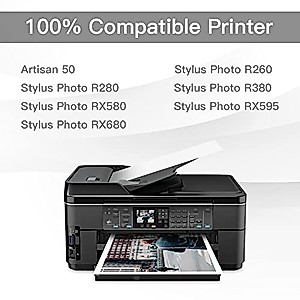 BeOne T78 Ink Cartridges Remanufactured Replacement for Epson 78 7-Pack to Use with Artisan 50 Stylus Photo R260 R280 R380 RX580 RX595 RX680 (2BK, 1C, 1M, 1Y, 1LC, 1LM)