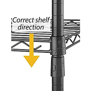 Whitmor Supreme 5-Tier Cart holds up to 1,000 lbs. Black