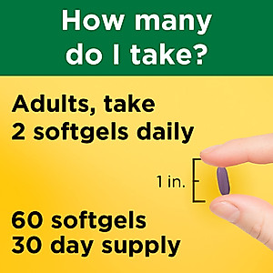 Nature Made Magnesium Citrate 250 mg per serving, Magnesium Supplement for Muscle, Nerve, Bone and Heart Support, 60 Softgels, 30 Day Supply