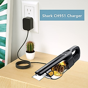 VHBW Charger Replacement for Shark Compatible with Shark CH950 CH950C CH951 CH951C CH955 CH963AMZ CH964AMZ Cordless Handheld UltraCyclone Pet Pro Plus Vacuum