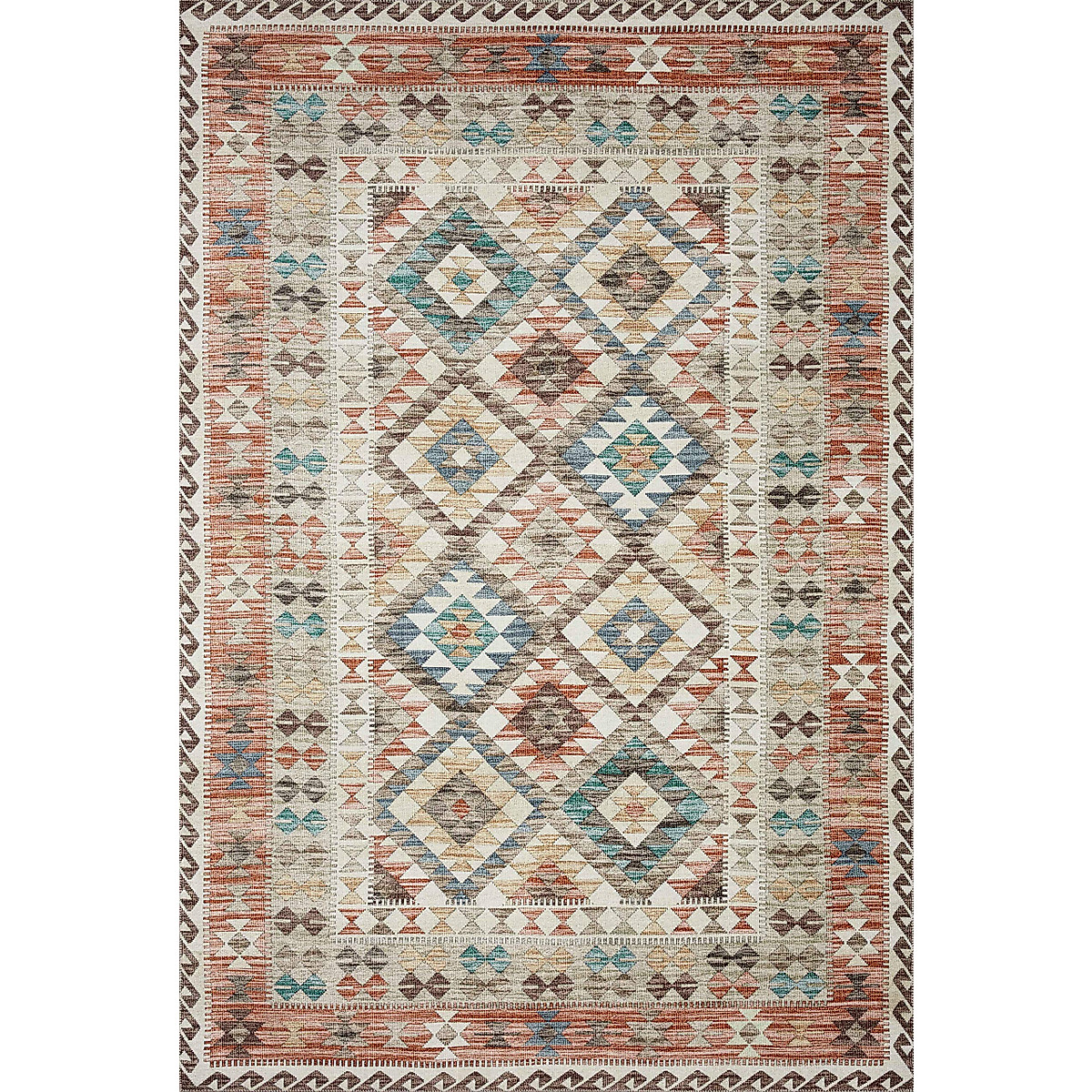 Loloi II Zion Ivory/Multi 7'-6" x 9'-6" Area Rug