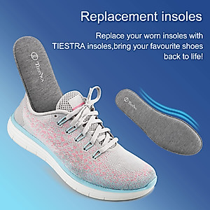 2 Pair -Shoe Inserts for Womens Memory Foam Insoles,Replacement Insoles for Work Boots Running Shoes, Cushion Shock Absorbing for Foot Pain Relief, Comfort Breathable Inner Soles 38EU,US7
