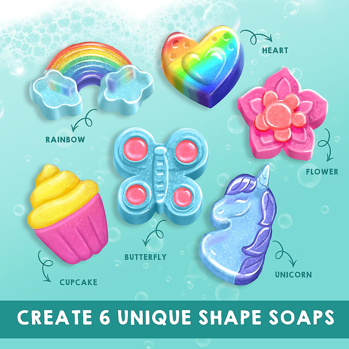 Klever Kits Bath Bomb, Soap Making Kit for Kids, 2-in-1 Spa STEM Science Kits, DIY Make Your Own Bath Bombs & Soap, Spa Kit for Kids, Gifts Toys for Toddler Kid, Birthday Present