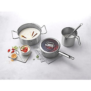 ZWILLING 65122-200 Pro Stew Pot 7.9 inches (20 cm) (with Glass Lid), Two-Handed, Stainless Steel, 3-Layer Bottom Structure, Induction Compatible, 1.2 gal (3.0 L)
