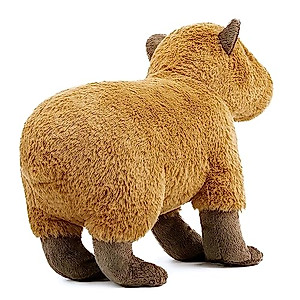 Frankiezhou Home Capybara Plush Toy - Lifelike Rodent 13” Capybara Stuffed Animals, Soft Wild Animals Crawling Capybara Unique Plushie Toys Model Dolls Collection for Kids