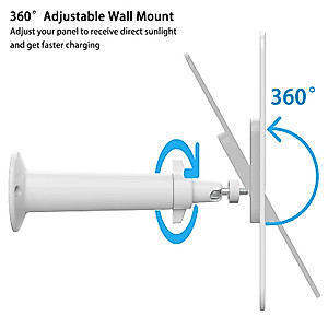 Solar Panel Compatible with Google Nest Cam Outdoor or Indoor(Battery)-2nd Generation,Includes Secure Wall Mount, IP65 Weatherproof,13.1ft Power Cable (2)