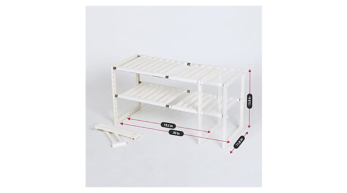 COELO Under Sink Organizer - Expandable 2-Tier Rack
