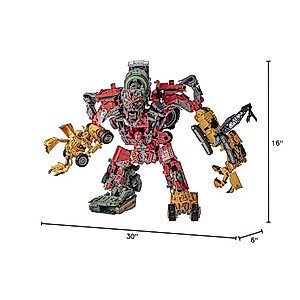 XAGVHIM Transformer Toy, Studio Series 69 Revenge of The Fallen Devastator Constructicon KO Action Figures 8-Pack - Birthday Gifts Toy - 16"(Color : 8 Pack)
