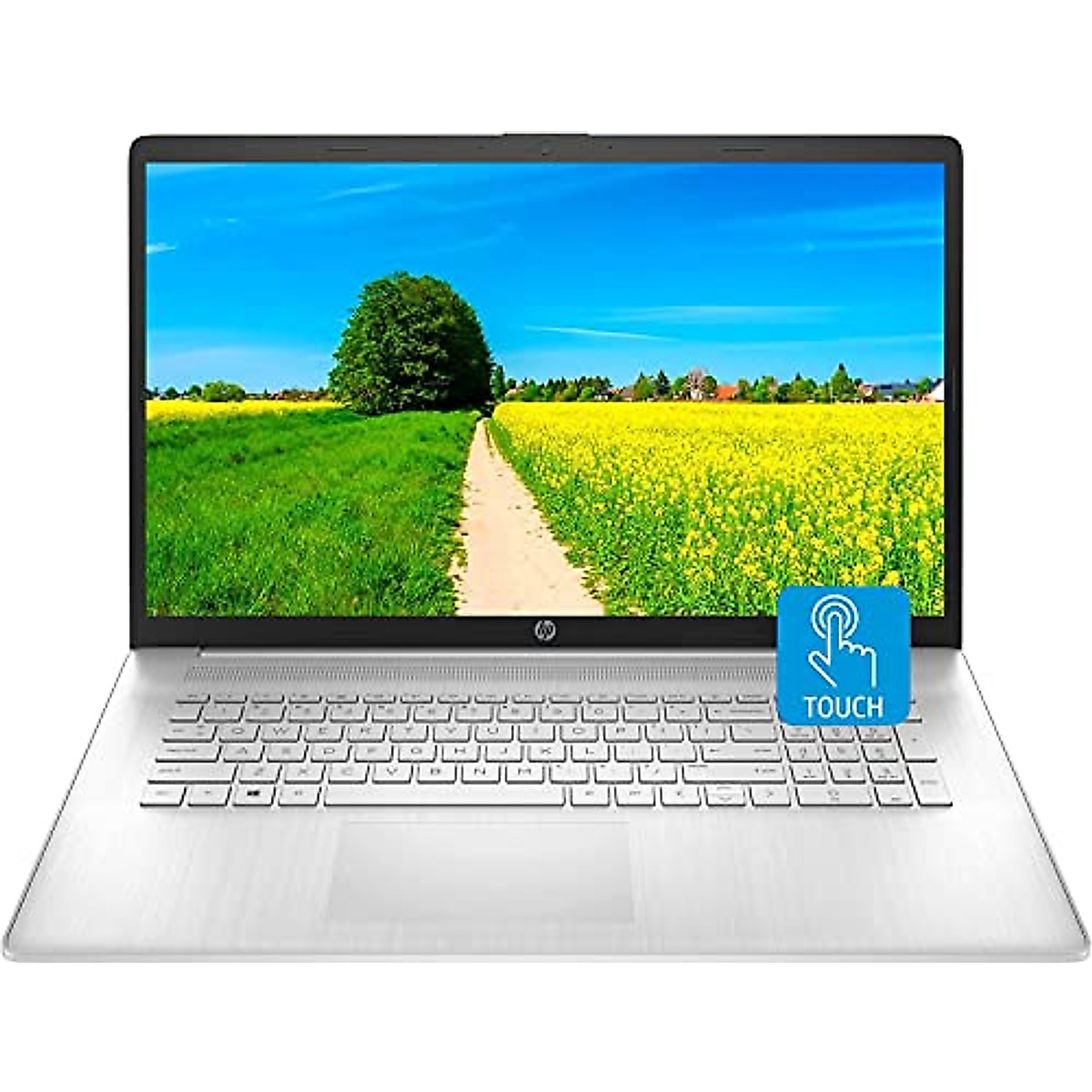 HP 2022 Newest 17z Laptop, 17.3'' HD+ Touchscreen, AMD Ryzen 3 5300U Processor, 8GB DDR4 RAM, 512GB PCIe NVMe SSD, HDMI, USB Type-C, Wi-Fi 5, Bluetooth, Windows 11 Home, Silver