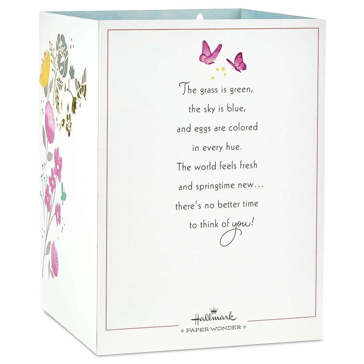 Hallmark Paper Wonder Displayable Pop Up Easter Card (Spring Flowers), Welcome Easter