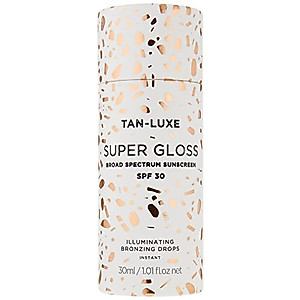 TAN-LUXE Super Gloss with SPF 30 - Illuminating Bronzing Drops, 30ml - Cruelty & Toxin Free