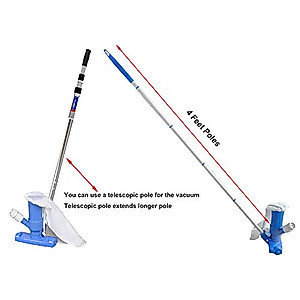 ATIE Pool Spa Mini Jet Vacuum Pool Cleaner Fine Mesh Bag for In-ground/Above-Ground Pool Spa Jet Vacuum Pool Cleaner