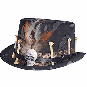 Witch Doctor Hat Costume Accessory - One Size, Multicolor - 1 Pc.