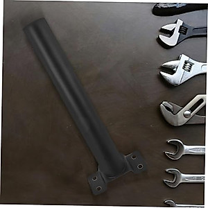 Mipcase 1 Set Solar Street Light Bracket Light Supplies Street Light Support Solar Spot Light Pole Light Mount Light Poles Solar Spotlight Support Pole Lamp Supply Black Galvanized Steel