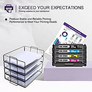 4-Pack(1BK/1C/1M/1Y) High Yield 312X CF380X CF381X CF382X CF383X Toner Cartridge Set Replacement for HP Pro MFP M476dn M476dw M476nw Printer