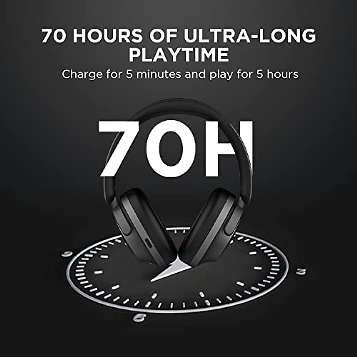 1MORE SonoFlow Active Noise Cancelling Headphones, Bluetooth Headphones with LDAC for Hi-Res Wireless Audio, 70H Playtime, Clear Calls, Preset EQ Via App