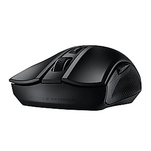 ASUS ROG Strix Carry Ergonomic Optical Gaming Mouse with Dual 2.4 GHz/Bluetooth Wireless Connectivity, 7200-DPI Sensor and ROG-Exclusive Switch Socket Design