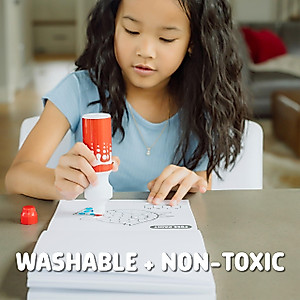 Chuckle & Roar - Dot Art Activity Kit - Mess free washable markers for preschoolers - Activity coloring book for kids ages 3 and up - Arts and crafts kit from Buffalo Games