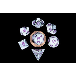 Metallic Dice Games 7-Set Mini: MBL w/PU Numbers