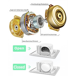 Nalle Ventilation Fan Ceiling Bathroom Exhaust Fan Extractor Fan (No Attic Access Required) (120 CFM 1.2 Sones) （Style B）