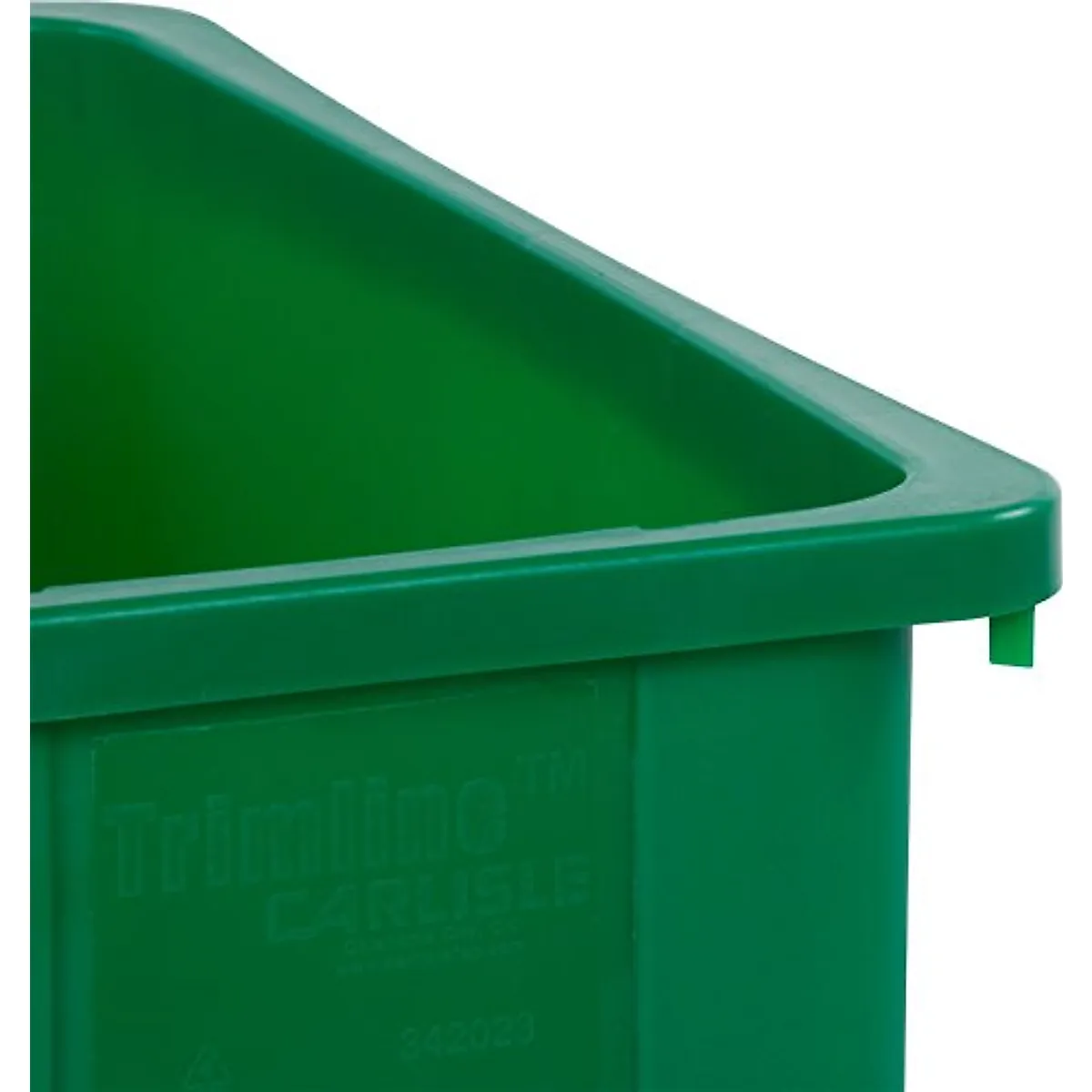 CFS 34202309 TrimLine Polyethylene Waste Container, 23 Gallon Capacity, 20" Length x 11" Width x 29.88" Height, Green (Case of 4)