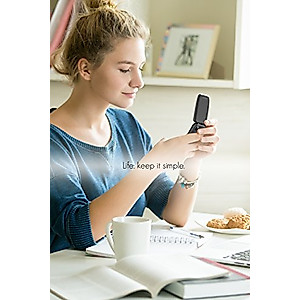 Polaroid Link A2 Flip Phone 2G GSM Unlocked Dual Sim Bluetooth Radio FM Mp3 Player, Black (Worry-Free 12-Month Warranty Included)