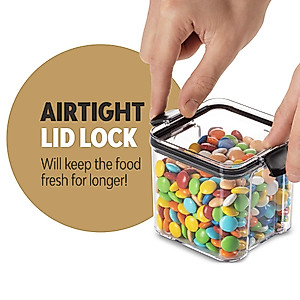 12 Pack Airtight Food Storage Container Set - Kitchen & Pantry Organization Containers - BPA Free Clear Plastic Kitchen and Pantry Organization Containers