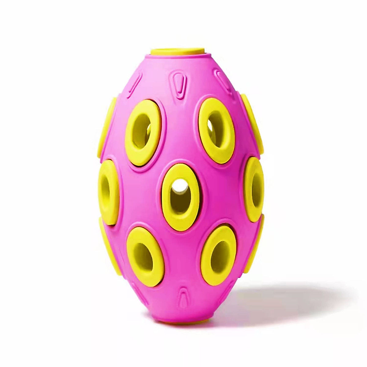 HSRBO Glowing Rugby Chew Toy for Dogs,Natural Rubber Balls for Aggressive Chews Cleans Teeth and Gums Treat Food Dispensing Toys Indestructible Dog Toys