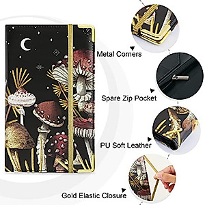 Waitress Book, Server Books for Waitress with Zipper Pocket Black Serving Waiter Book for Waitress Notepad with Money Pocket and Zipper