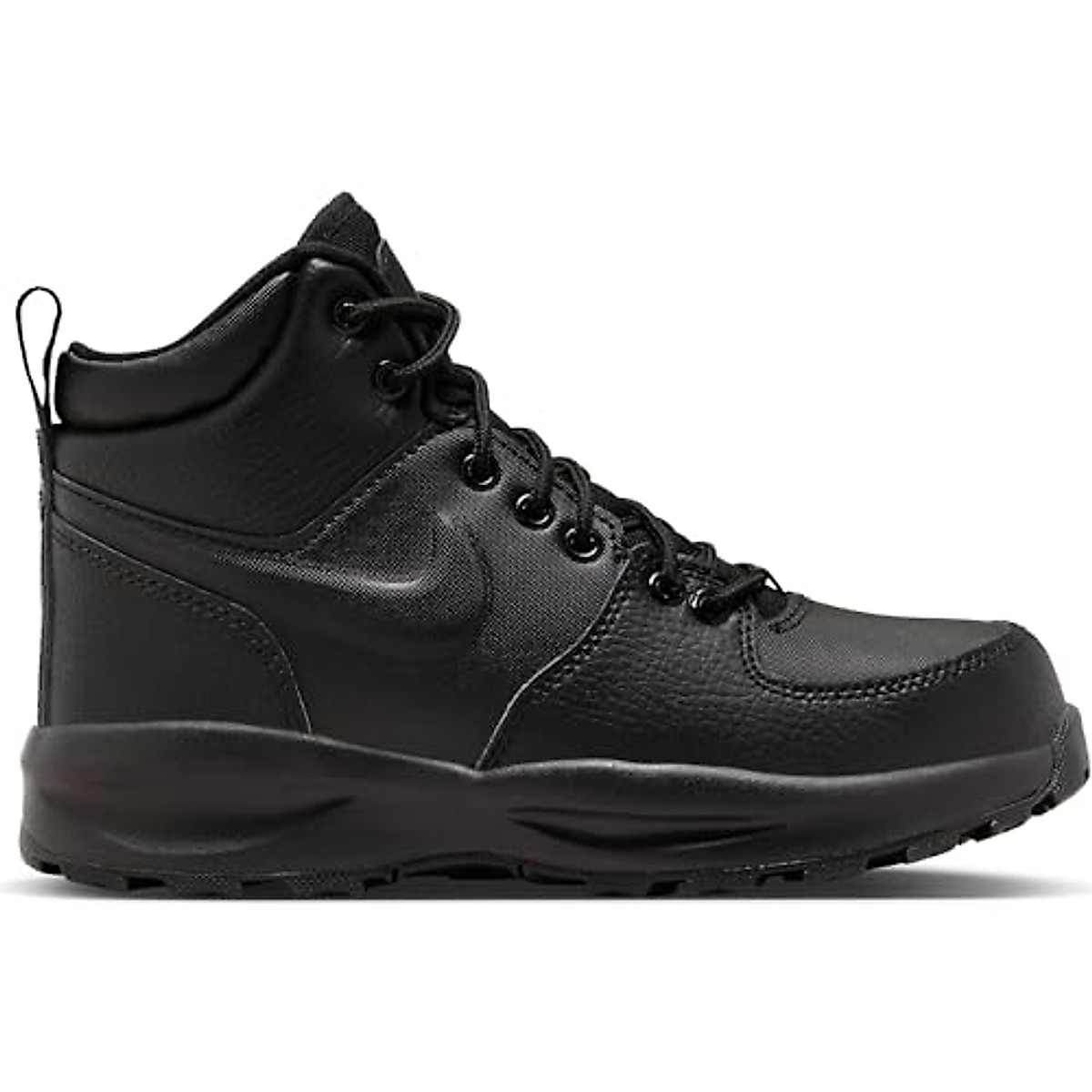 Nike Manoa LTR (Big Kid) Black/Black/Black