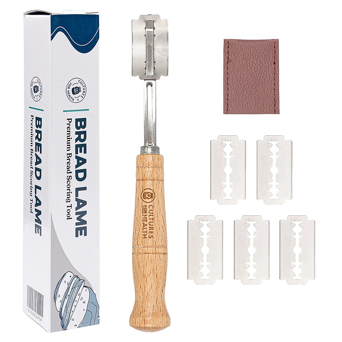 Cultures For Health Premium Bread Lame - Artisan Sourdough Scoring Tool with Precision Blade, Comfortable Handle, Durable Design for Professional Bakers & Home Kitchen, Perfect for Baking
