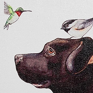 Creative Co-Op Birds & Dog Framed Wall Décor